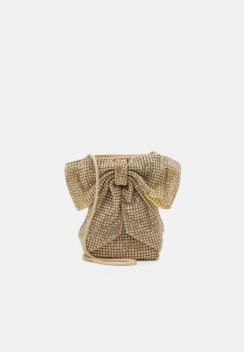 Loeffler Randall OVERSIZED BOW CROSSBODY - Cross body bag - gold ...