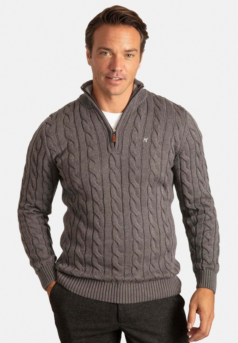 Williot HAIR BRAID PATTERN HALF ZIP SOFT TOUCH - Jersey de punto ...