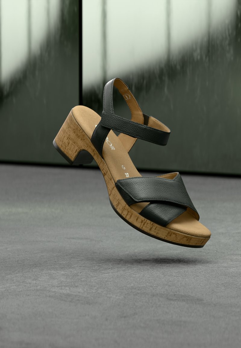Gabor Platform sandals - schwarz/black - Zalando