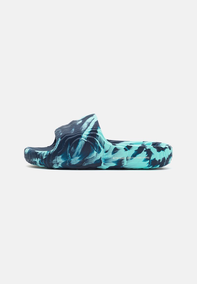 adidas Originals ADILETTE 22 - Pool slides - night indigo/easy mint ...