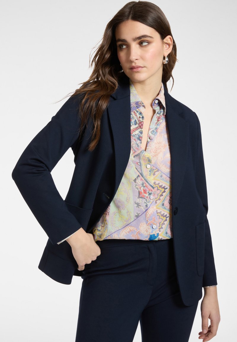 Elena Mirò BLAZER MONOPETTO IN PUNTO MILANO - Blazer - blu/bleu ...