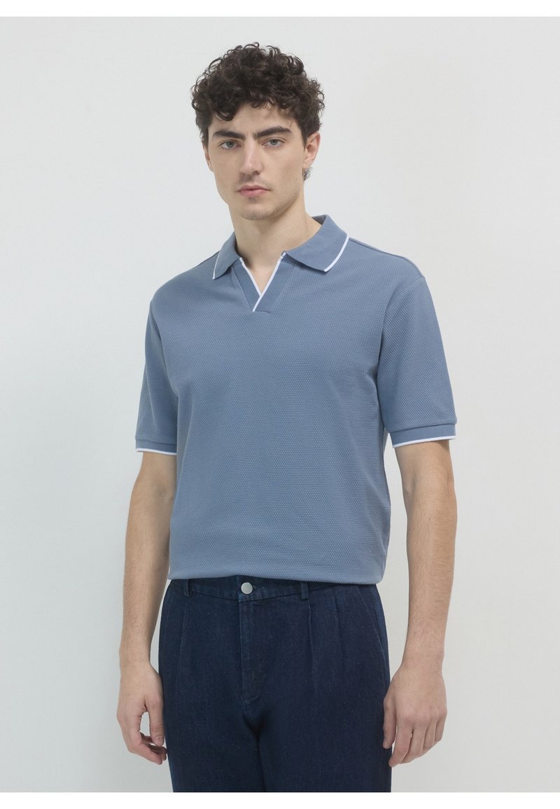 Calliope TESSUTO OPERATO - Polo shirt - carta da zucchero/light blue ...