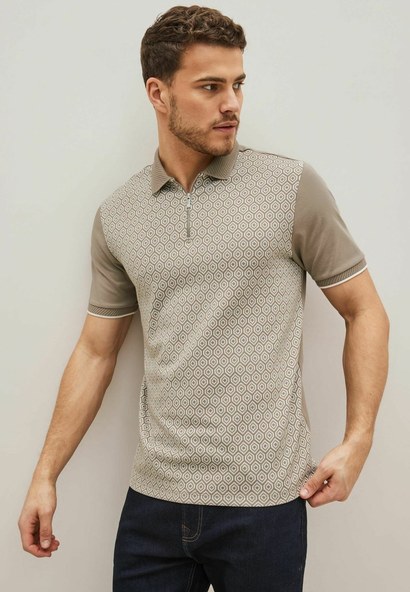Next PATTERN STANDARD - Polo - neutral stone/beige - Zalando.es