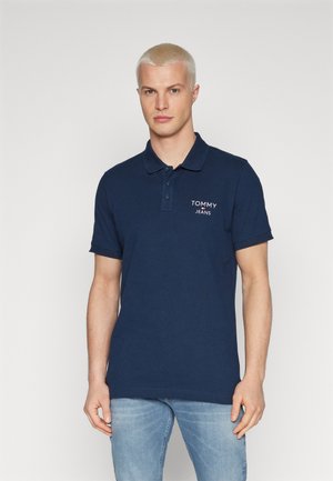 Tommy Jeans SOLID TIPPED POLO - Polo - dark night navy/bleu marine ...