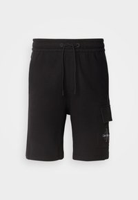 Calvin Klein Jeans CITY GRID - Tracksuit bottoms - black - Zalando.co.uk