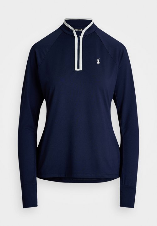Polo Ralph Lauren LONG SLEEVE JERSEY CREWNECK TEE - Pitkähihainen paita - cruise navy/sininen ...