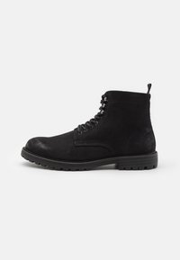 Pier One Botki sznurowane/czarny - Zalando.pl