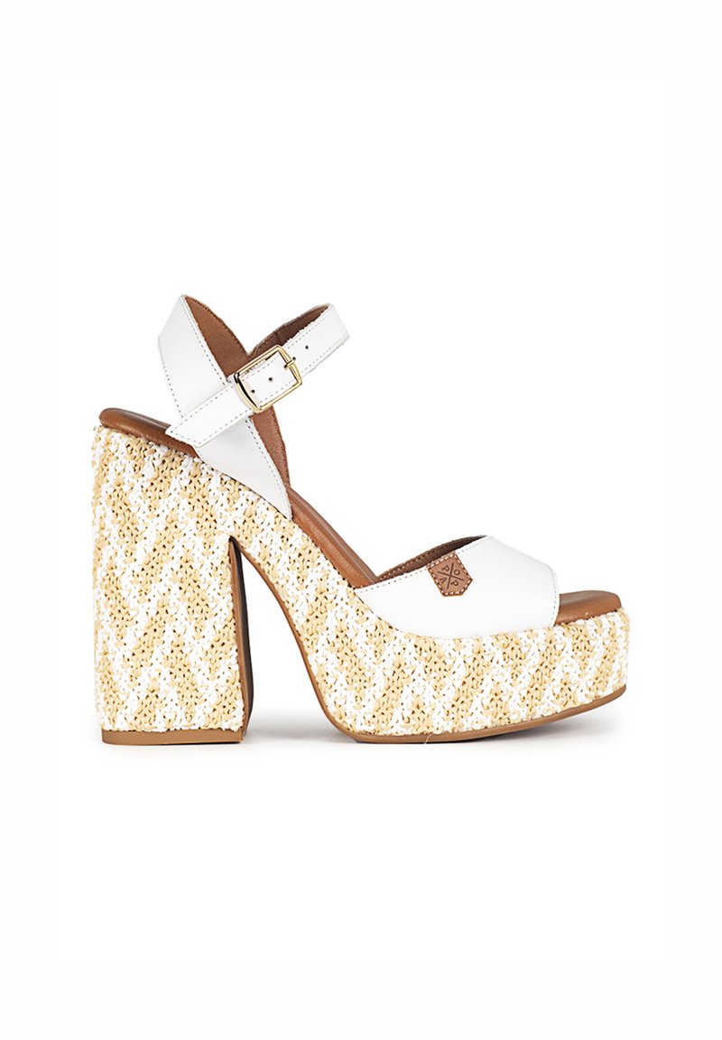 POPA MONSUL BOMBAY - Sandalias de tacón - blanco - Zalando.es
