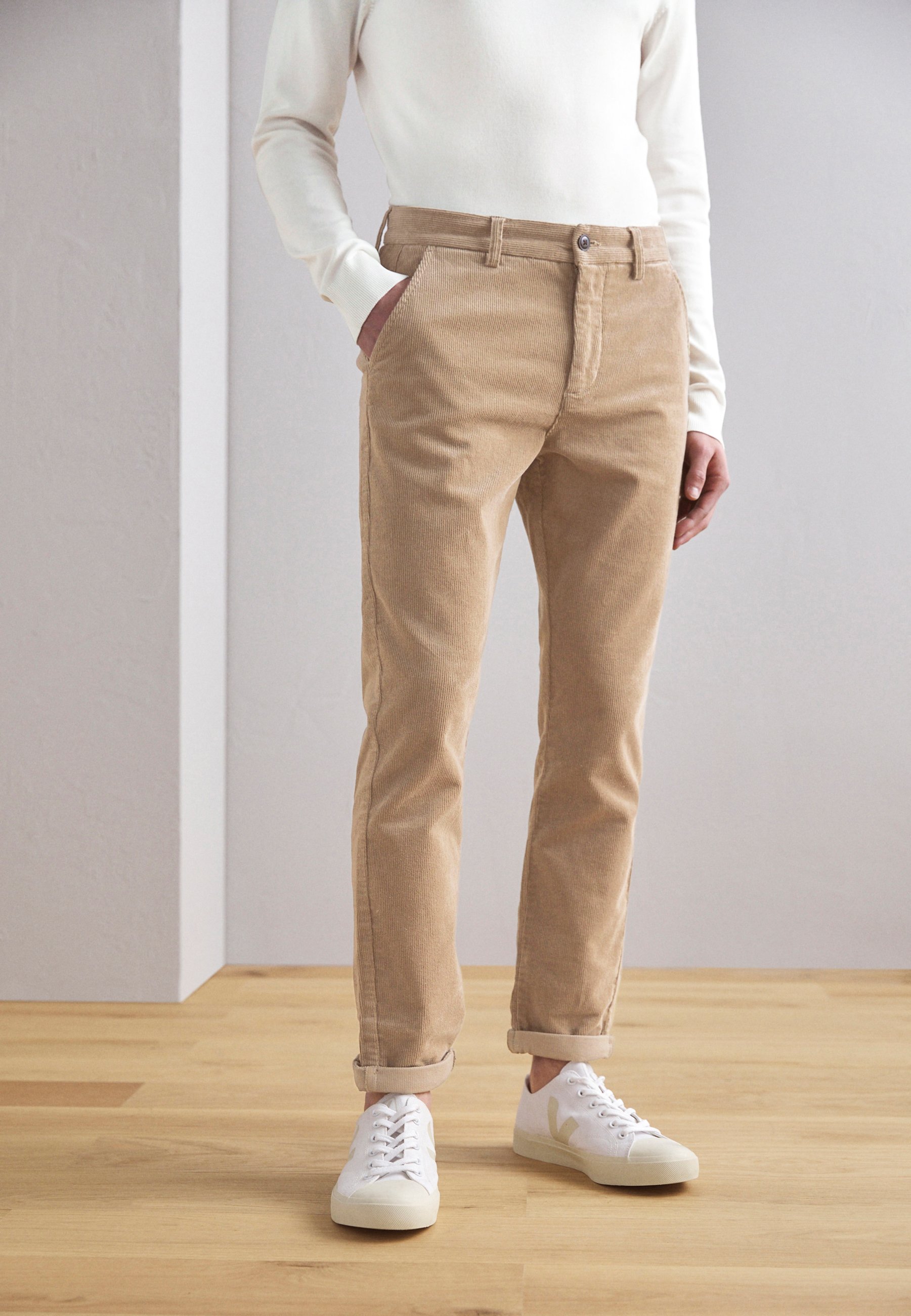 Lindbergh CROPPED PANTS Trousers light sand beige Zalando