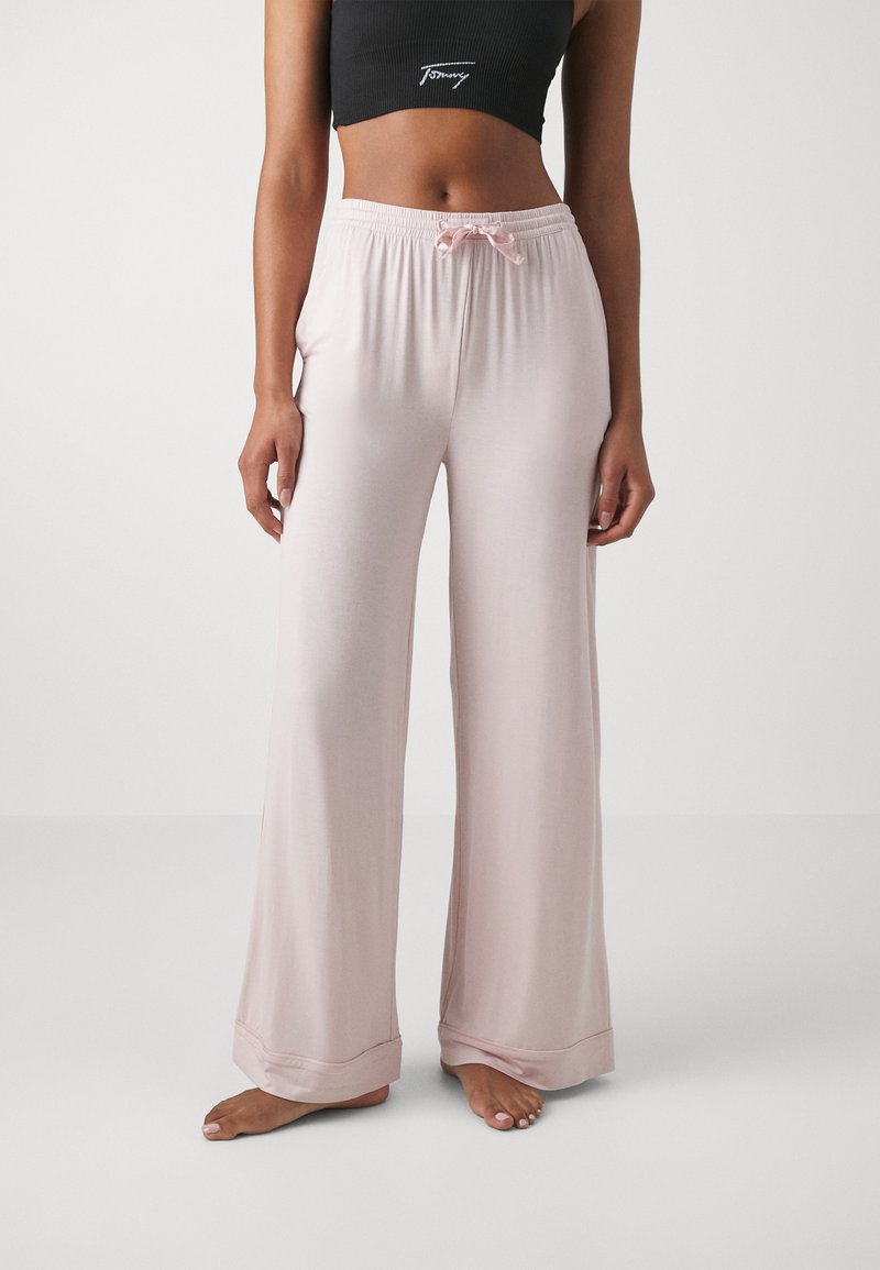 Tommy Hilfiger LOGO PANT - Bas de pyjama - whimsy pink/rose clair ...