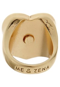 Me & Zena SPIN THE BOTTLE - Ring - goldfarben/schwarz/pink/black denim ...