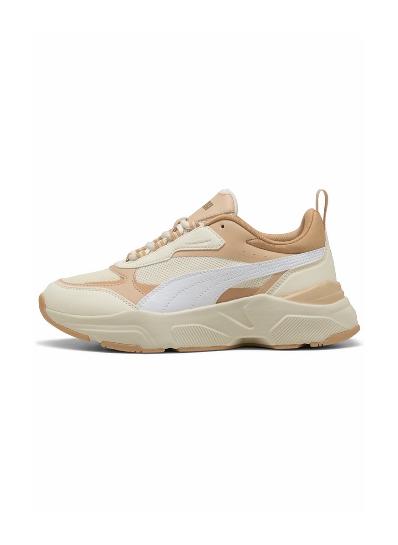 Puma CASSIA - Sneaker low - alpine snow- white-cashew-warm beige/hellbraun - Zalando.de