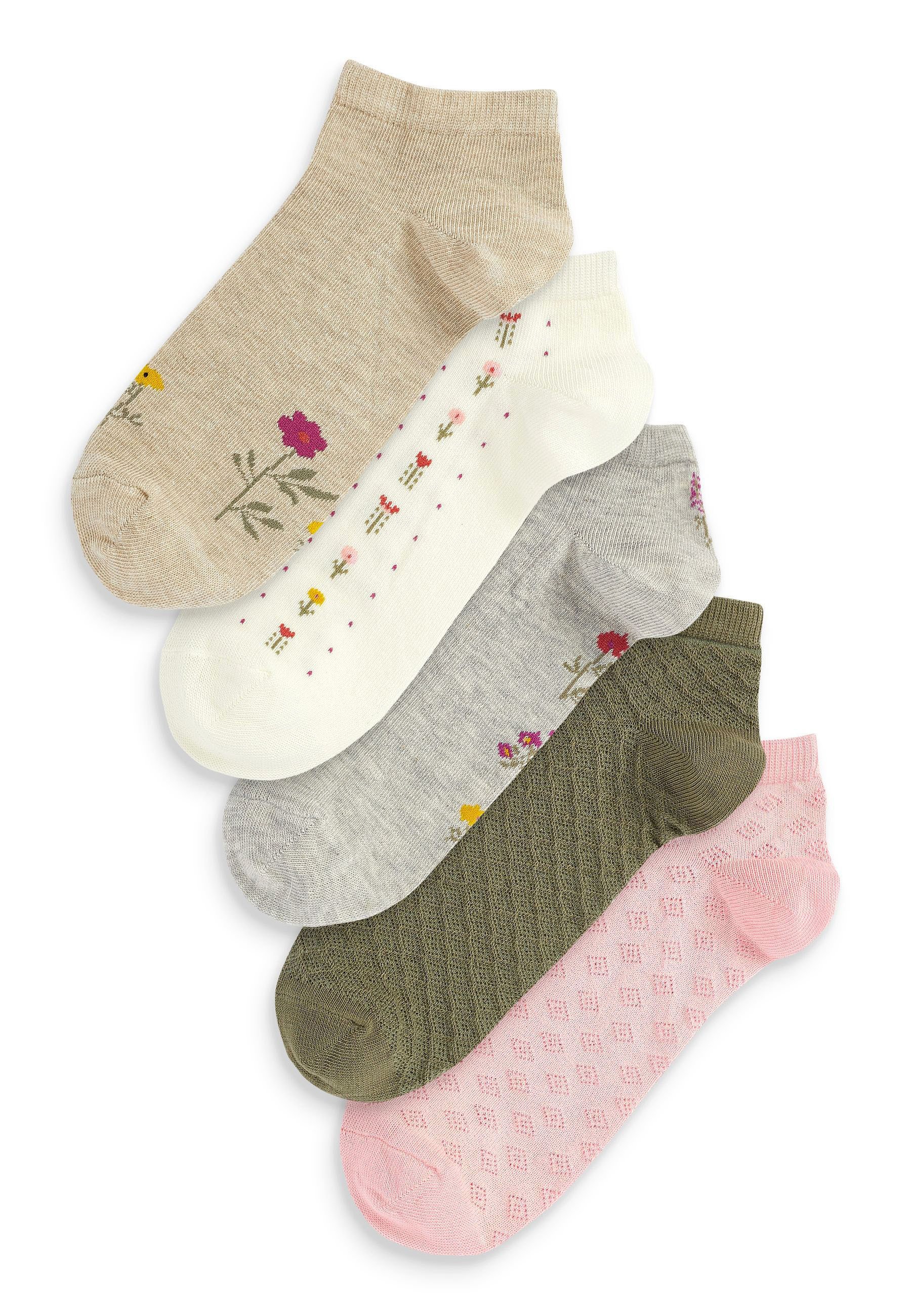 Next TRAINER SOCKS 5 PACK - Socken - oatmeal ditsy floral/mehrfarbig ...