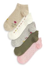 Next TRAINER SOCKS 5 PACK - Sukat - oatmeal ditsy floral/monivärinen ...