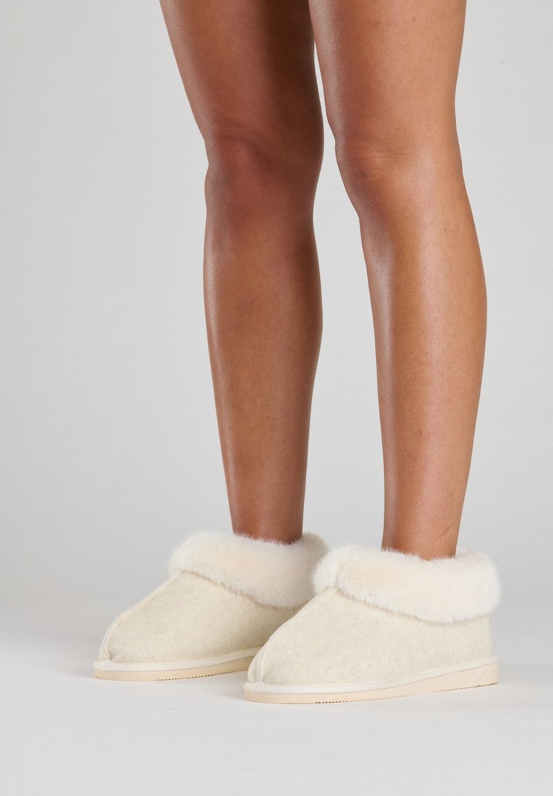 Loungeable FLUFFY WITH CUFF - Hjemmesko - beige - Zalando.dk