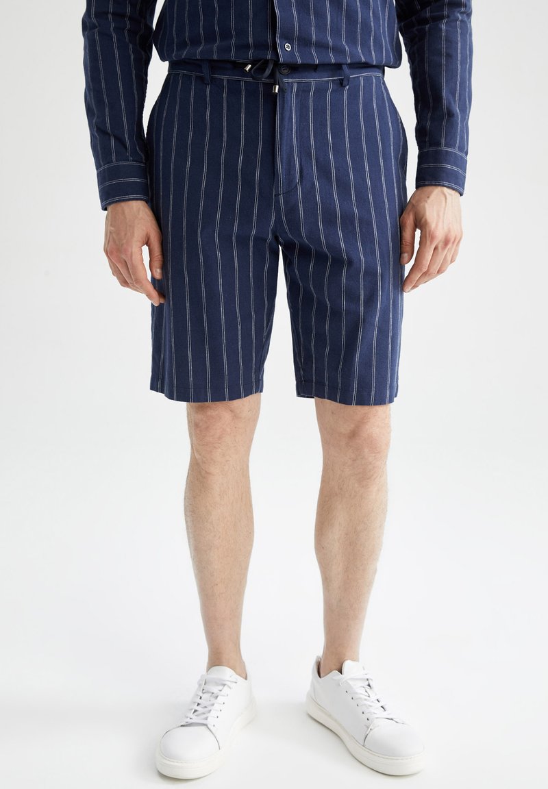 Defacto Regular Fit Shorts Indigo Dunkelblau Zalando De