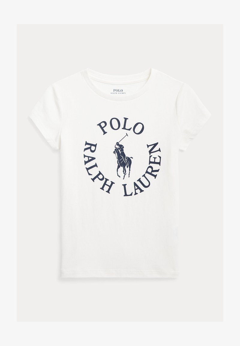 Polo Ralph Lauren Print T Shirt Deckwash White Navy White Zalando