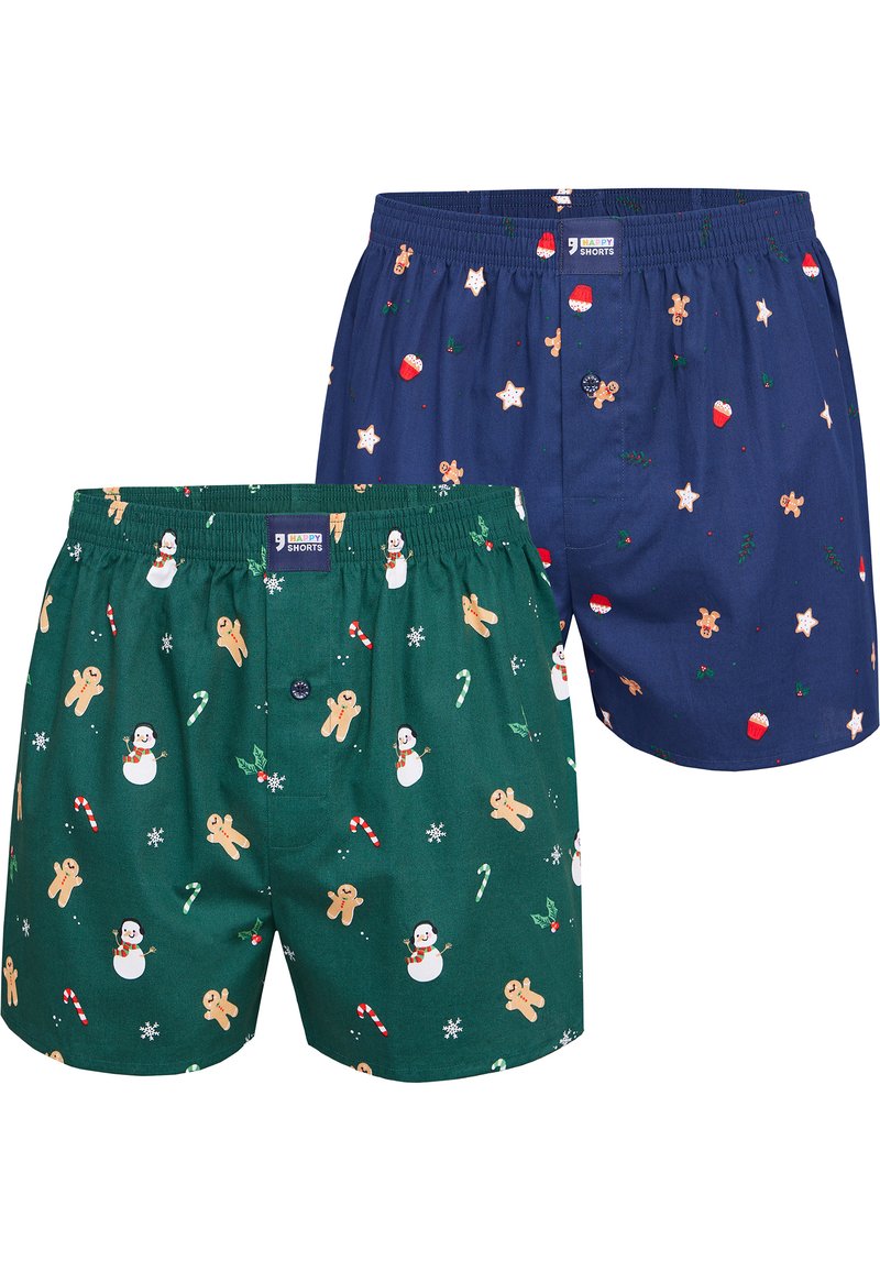 Happy Shorts 2-PACK XMAS - Boxershorts - mix/tanne - Zalando.de