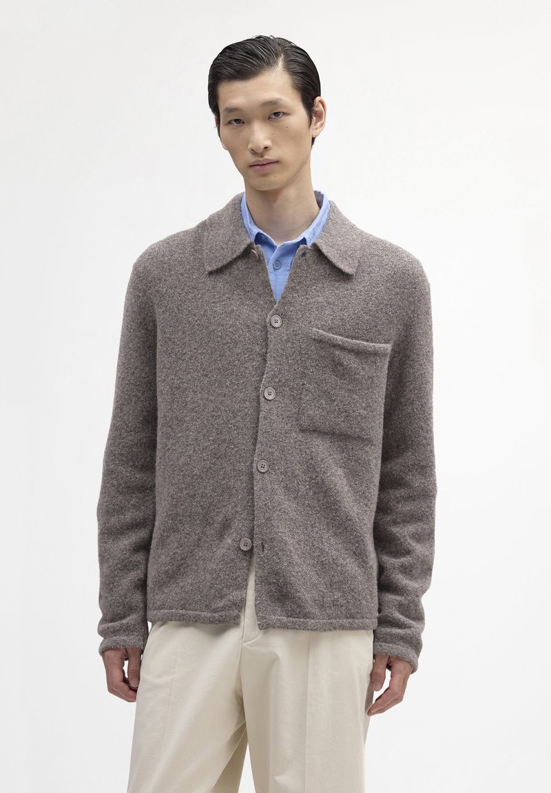 NN.07 JONAS - Cardigan - mable husk/light brown - Zalando