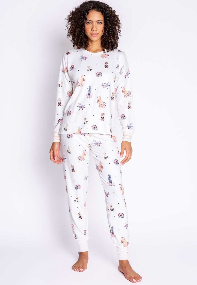 PJ Salvage LET'S DANCE - Pyjamas - off white/offwhite - Zalando.se