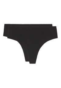 OYSHO 2 PACK - String - black/zwart - Zalando.nl
