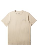 Quiksilver STEP UP - T-shirt imprimé - beige - ZALANDO.FR