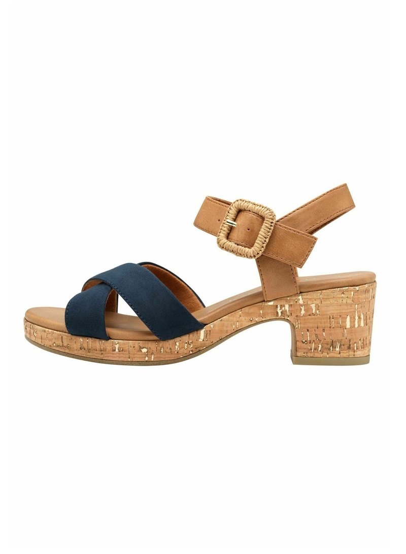 Marco Tozzi Sandales - navy comb/bleu - ZALANDO.FR