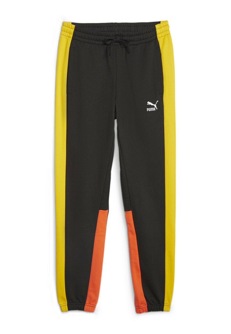 Puma CLASSICS BLOCK - Jogginghose - black hot heat/schwarz - Zalando.de