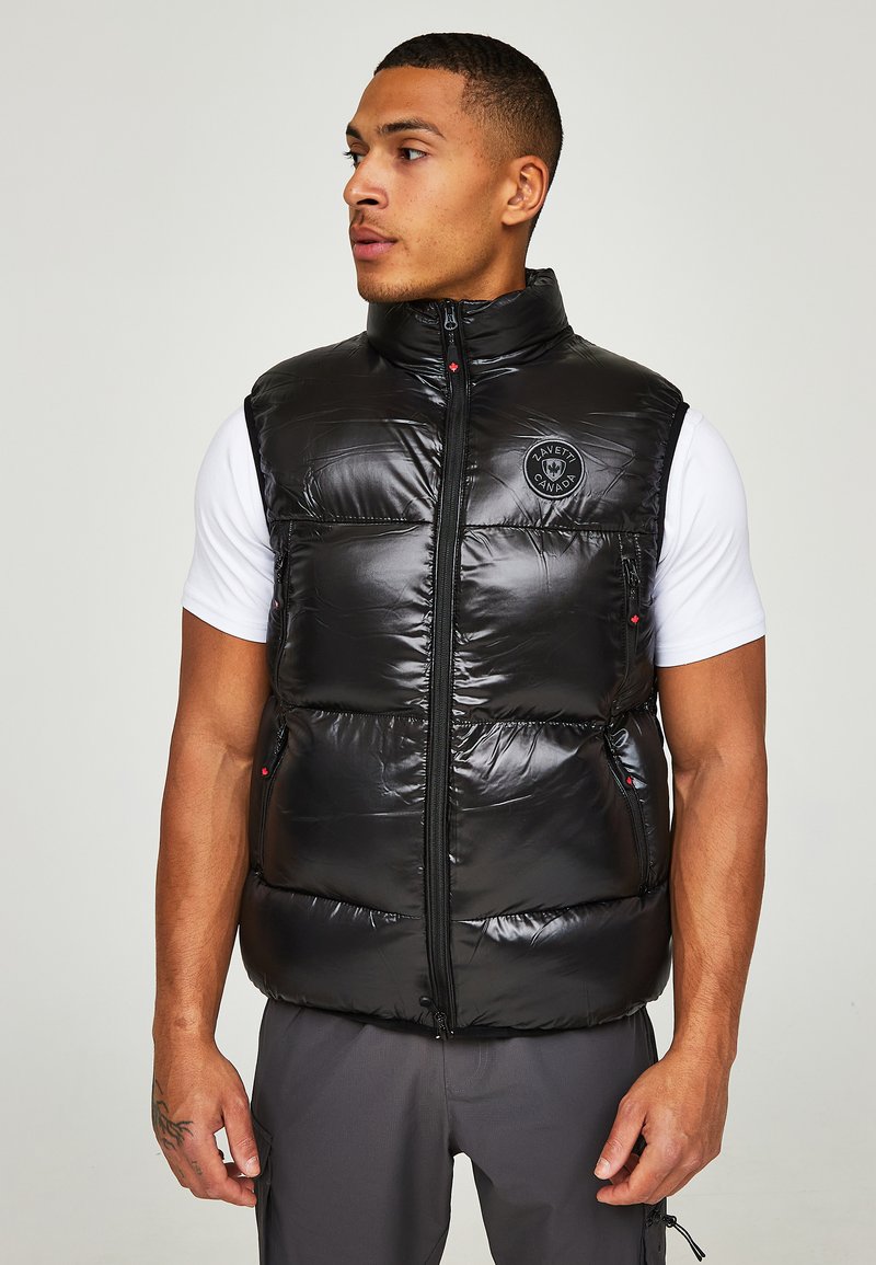 Alessandro Zavetti MALVINI 3.0 HIGH SHINE PUFFER GILET - Weste - black ...