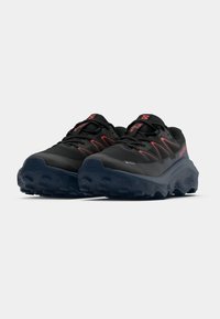 Salomon ULTRA FLOW 2 GTX - Løbesko trail - black/spellbound/fiery red ...