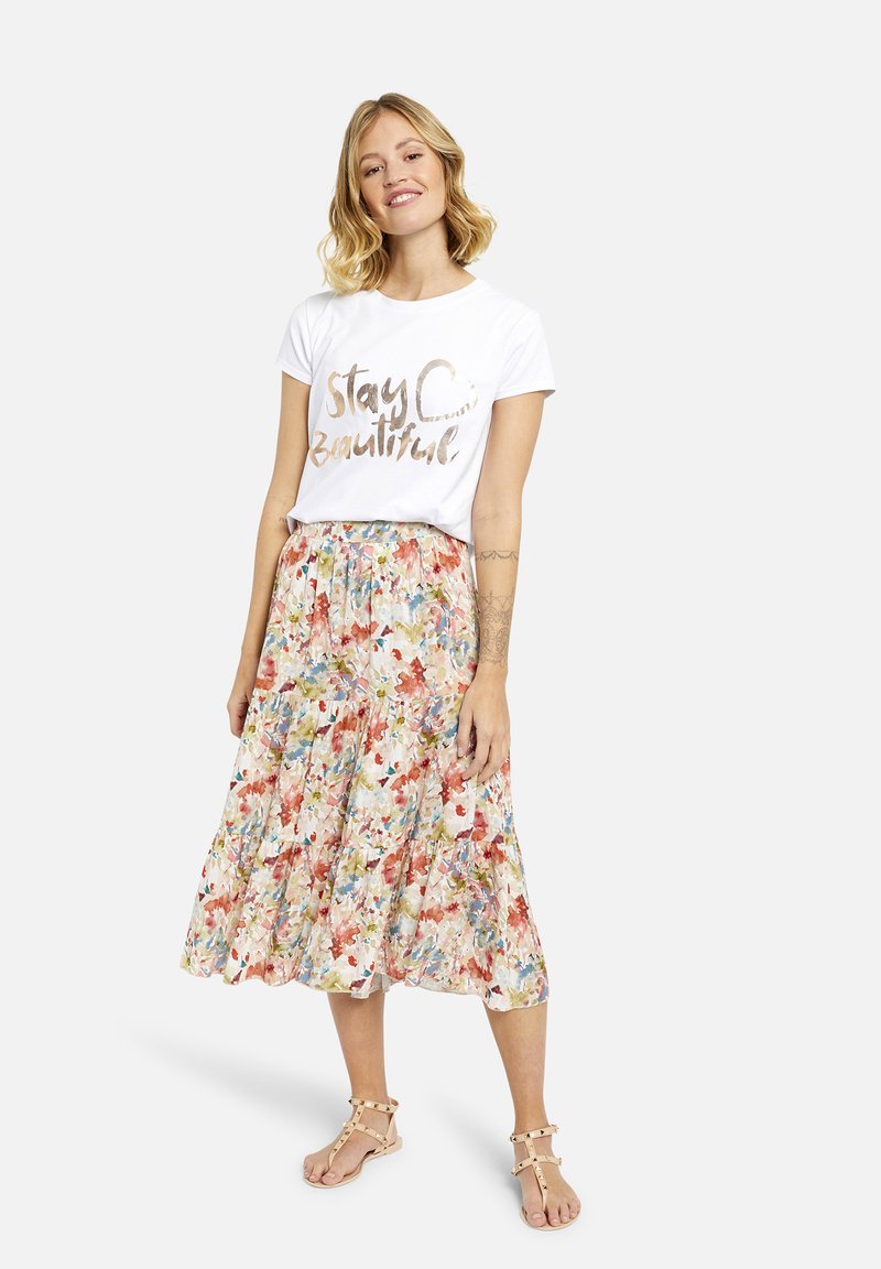 Heartkiss A-line skirt - natur print/beige - Zalando.ie