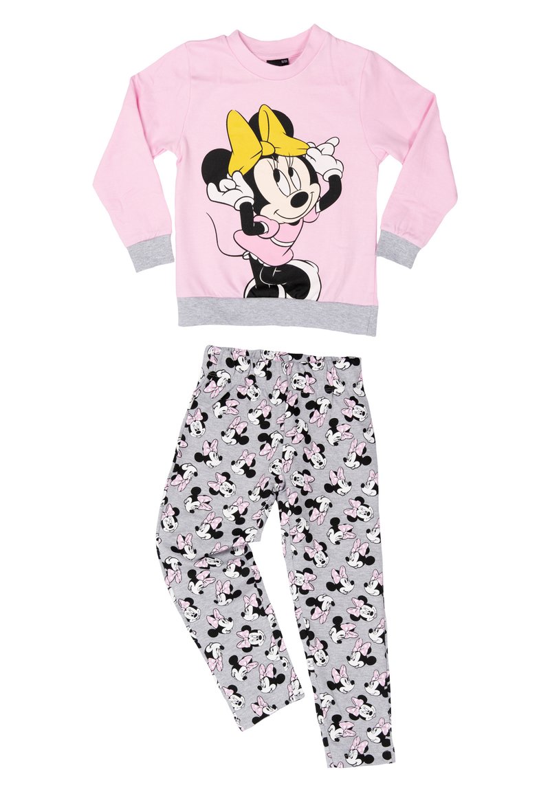 Disney DISNEY MINNIE MOUSE - Tracksuit bottoms - grau/rosa/grey - Zalando