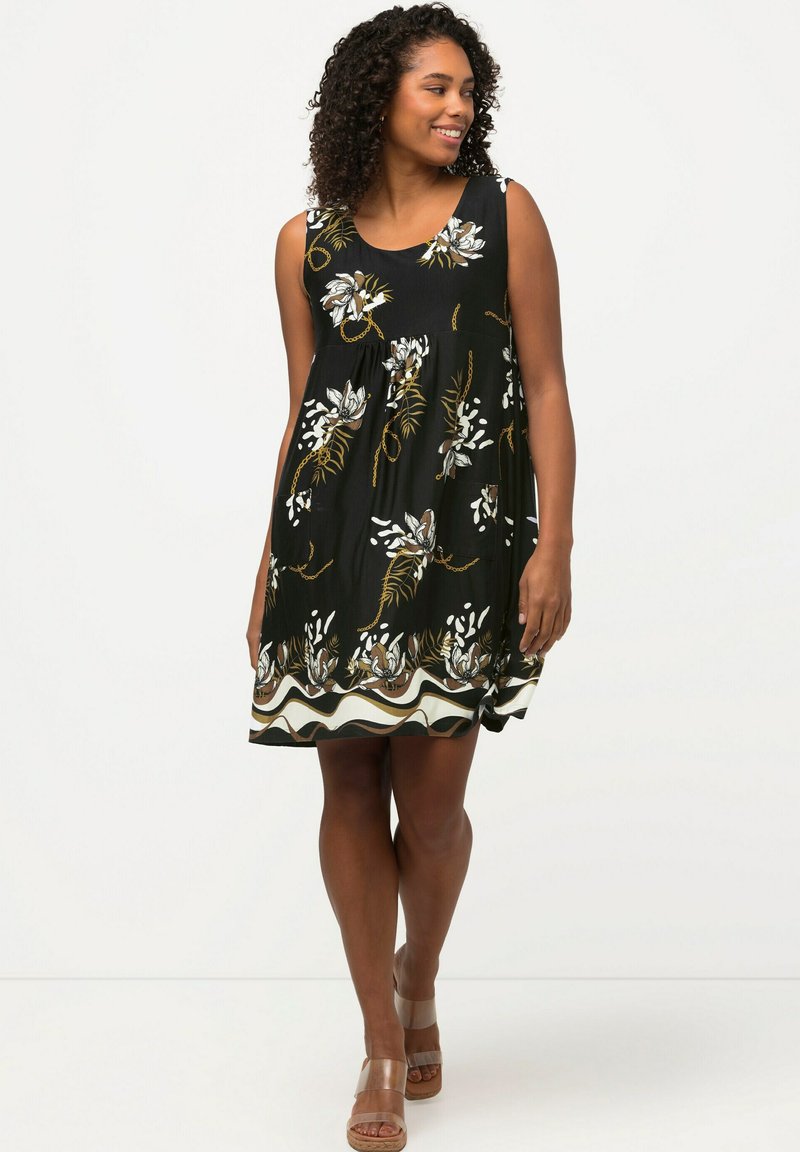 Ulla Popken Vestido ligero - vert loden/antracita - Zalando.es