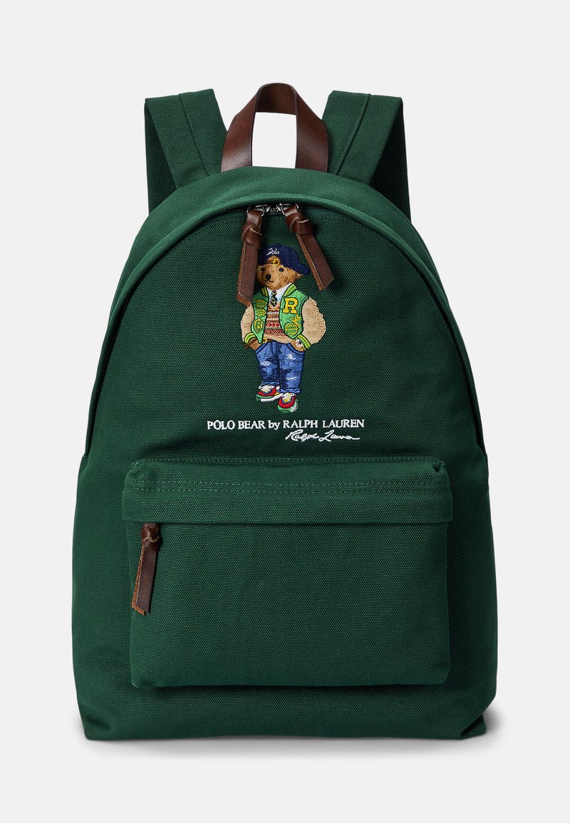 Polo Ralph Lauren POLO BEAR CANVAS BACKPACK - Sac à dos - moss agate ...