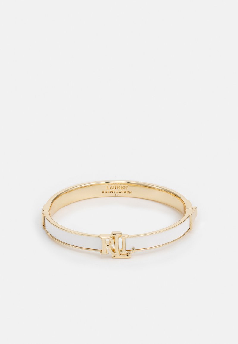 Lauren Ralph Lauren HINGE BANGLE - Bracelet - gold-coloured/white/doré ...