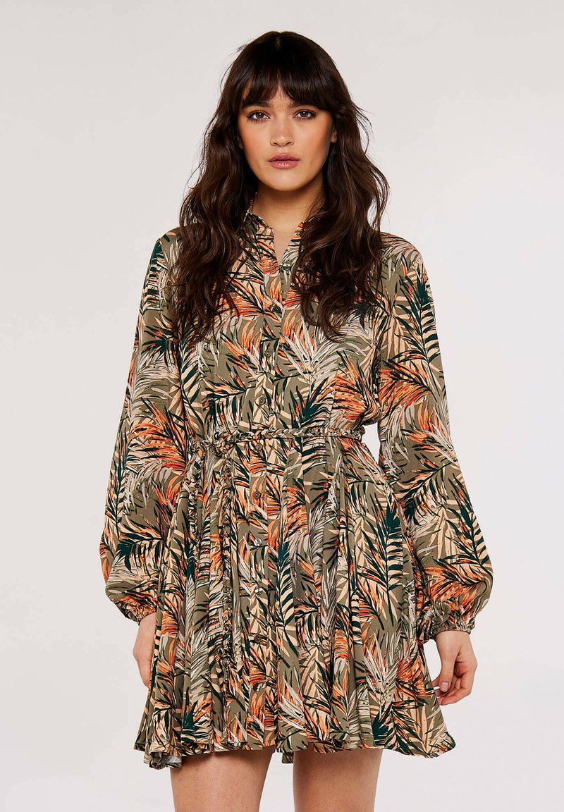 Apricot TROPICAL - Robe chemise - khaki/kaki - ZALANDO.FR