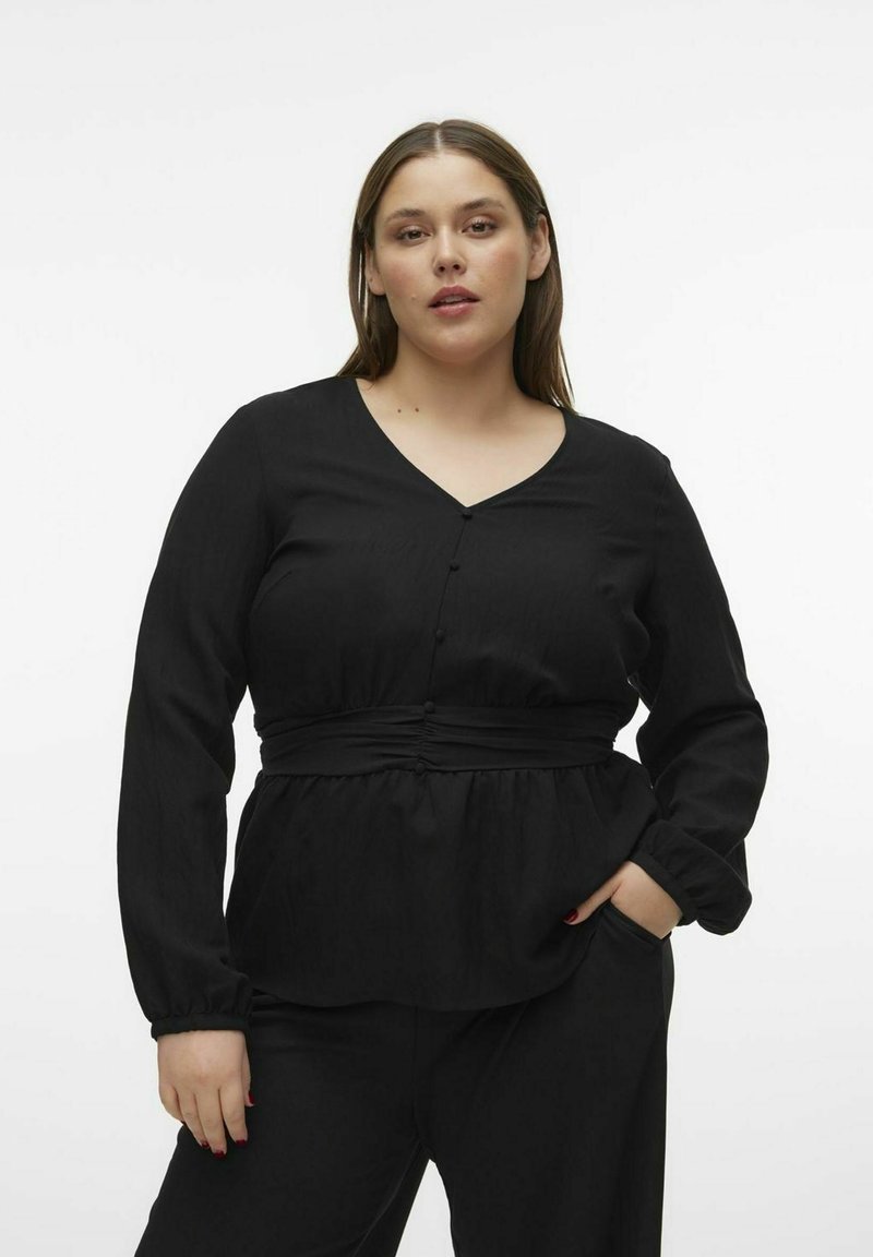 Vero Moda Curve VERONIKA - Blusa - black/negro - Zalando.es