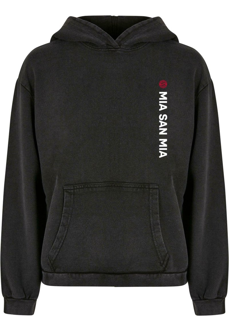 FC Bayern München MSM LOGO ACID WASHED - Jersey con capucha - black ...