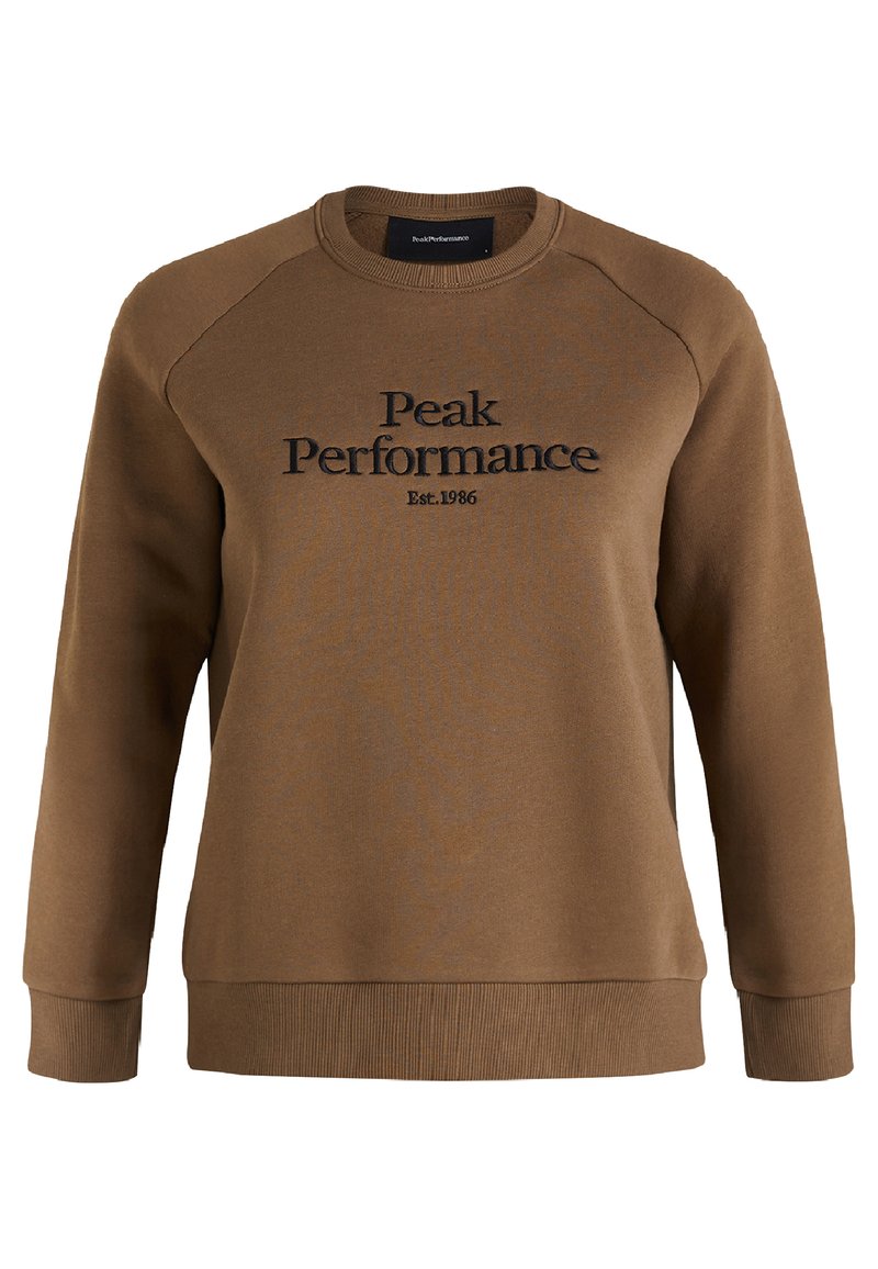 Peak Performance W ORIGINAL CREW - Sweatshirt - brown/braun - Zalando.de