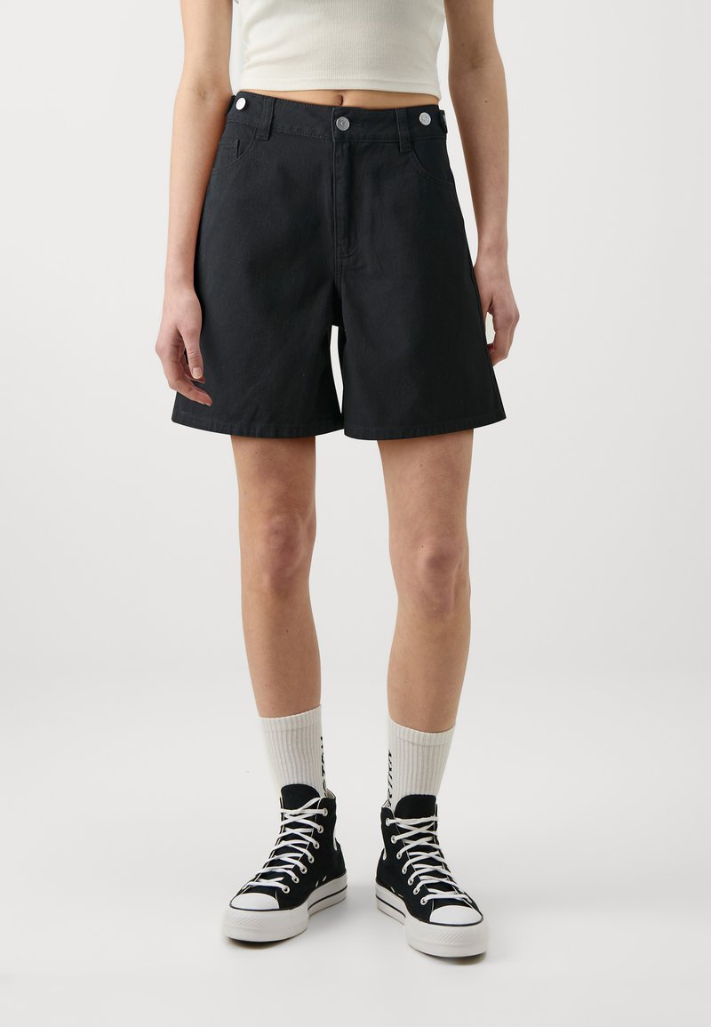 Object OBJGLORY MINI - Denim shorts - black - Zalando.ie
