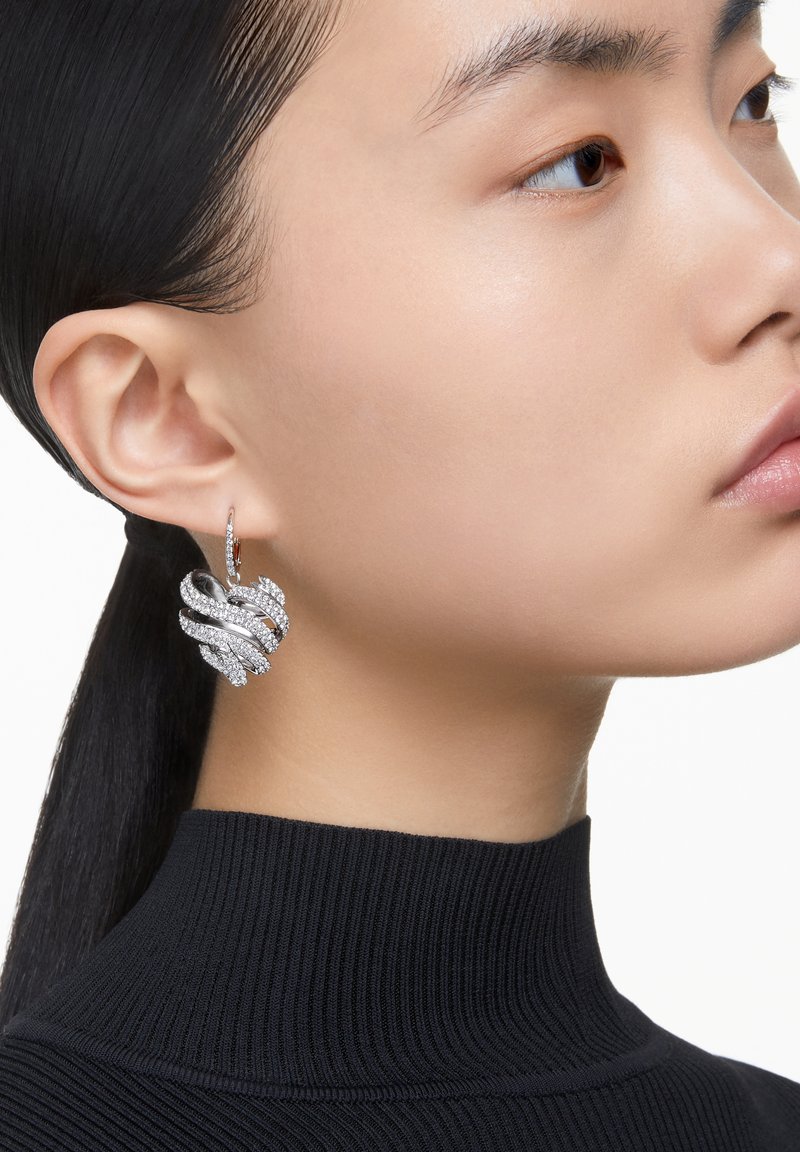 Swarovski VOLTA STUD, HEART - Øreringe - white/hvid - Zalando.dk