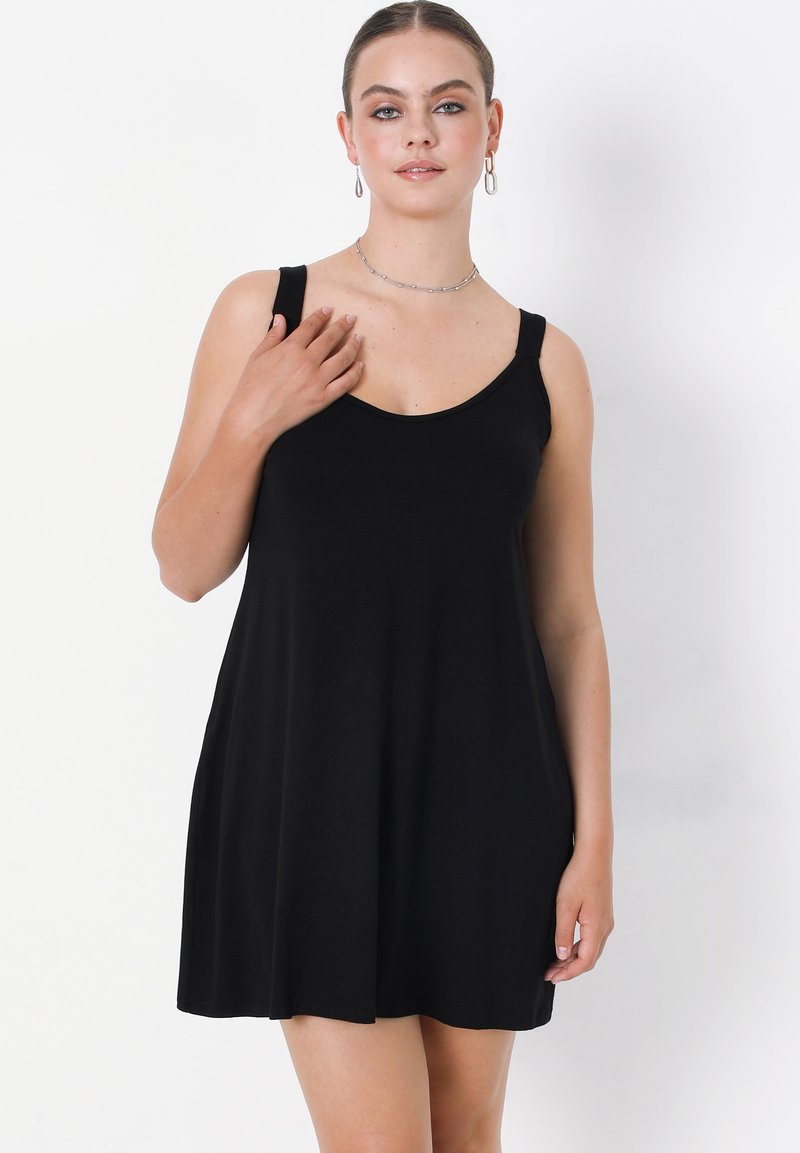 Jean Marc Philippe LONG À BRETELLES EMAILLE - Top - noir/black - Zalando.de