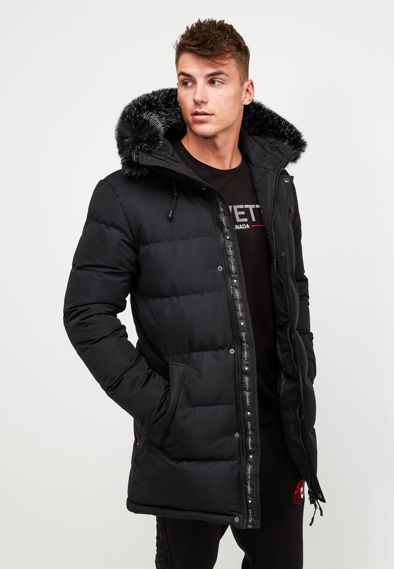 Alessandro Zavetti DONATO LONGLINE PARKA - Winter coat - jet black ...