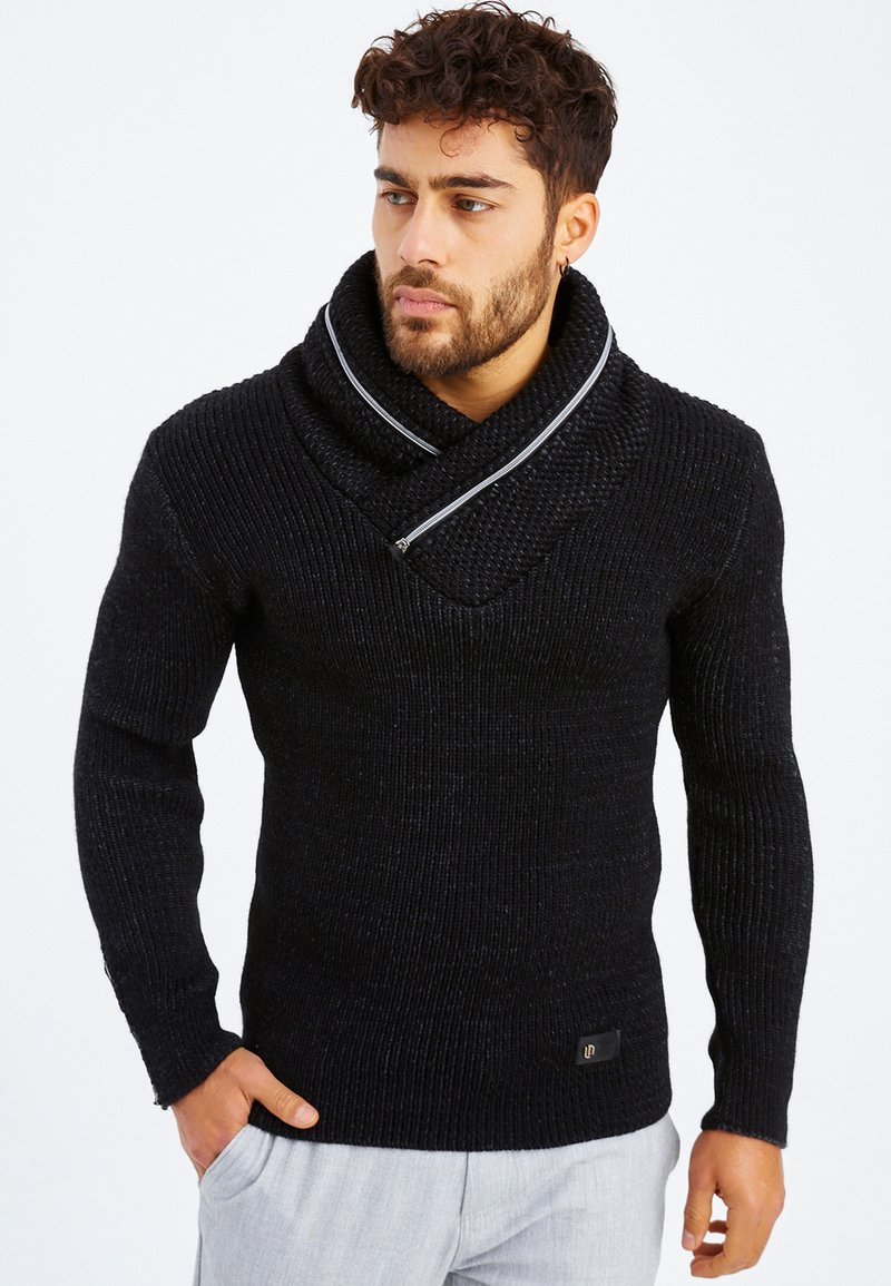 Leif Nelson Neule - schwarz/musta - Zalando.fi