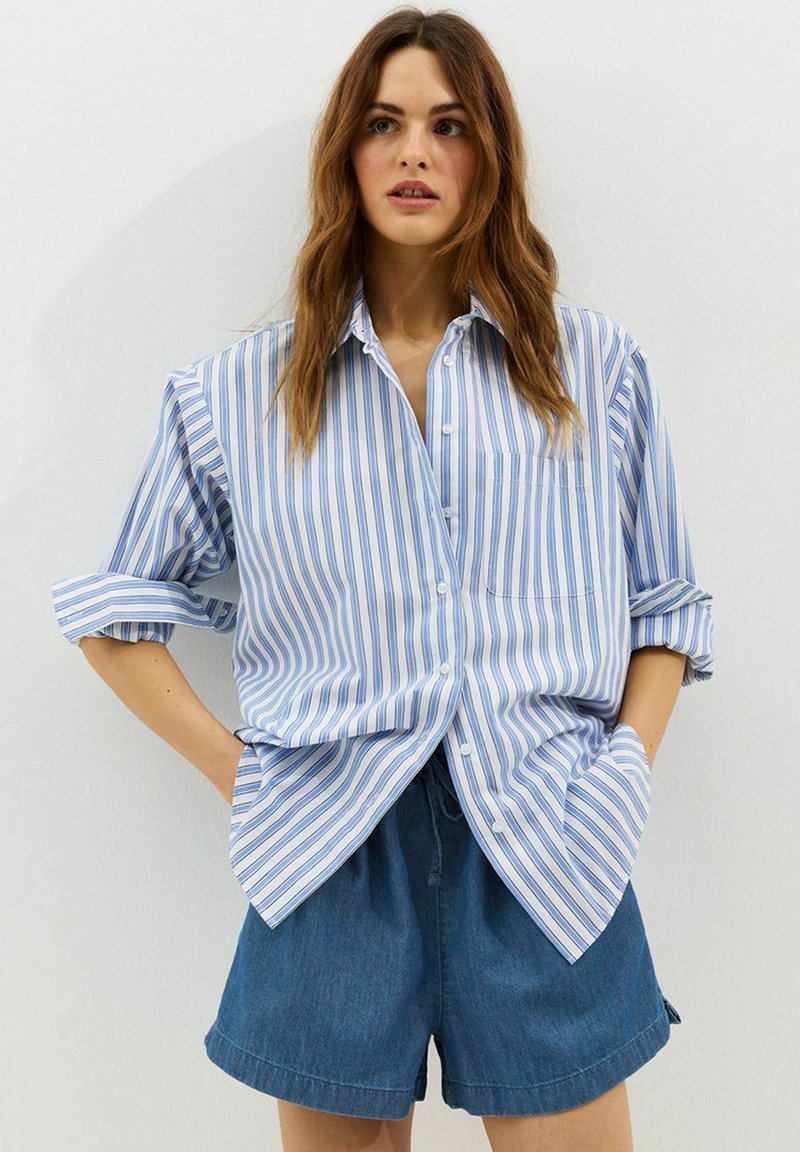 New Look PULL ON DRAWSTRING - Jeansshort - blue/blauw - Zalando.be