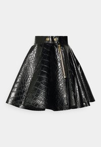 Versace Jeans Couture SPALMATURA COCCO - Minirock - black/schwarz ...