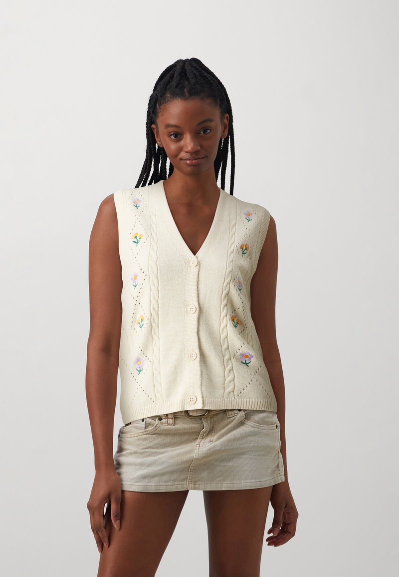 Object OBJTHESS CABLE - Pullover - sandshell/beige - ZALANDO.FR