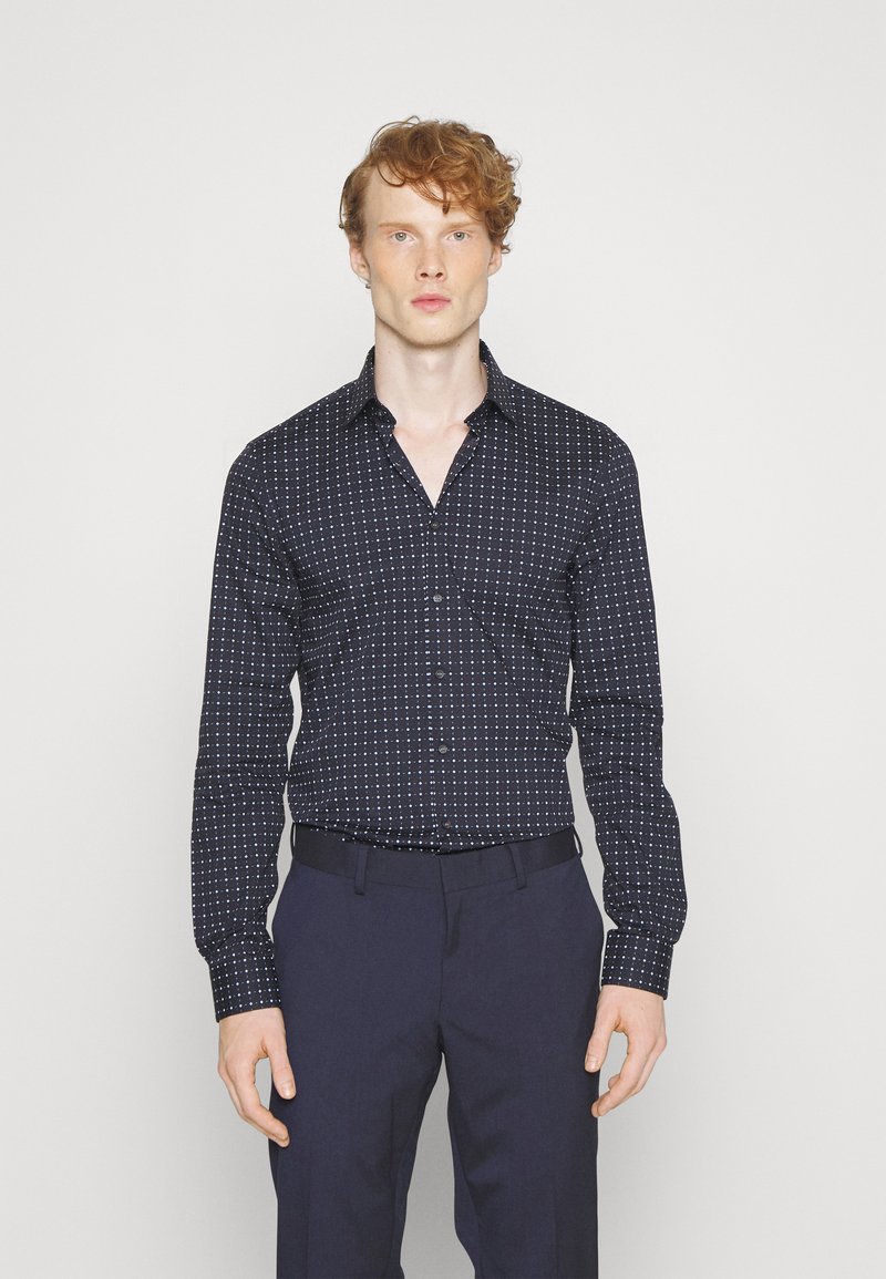 Calvin Klein Tailored POPLIN STRETCH SLIM SHIRT - Formal shirt - night ...