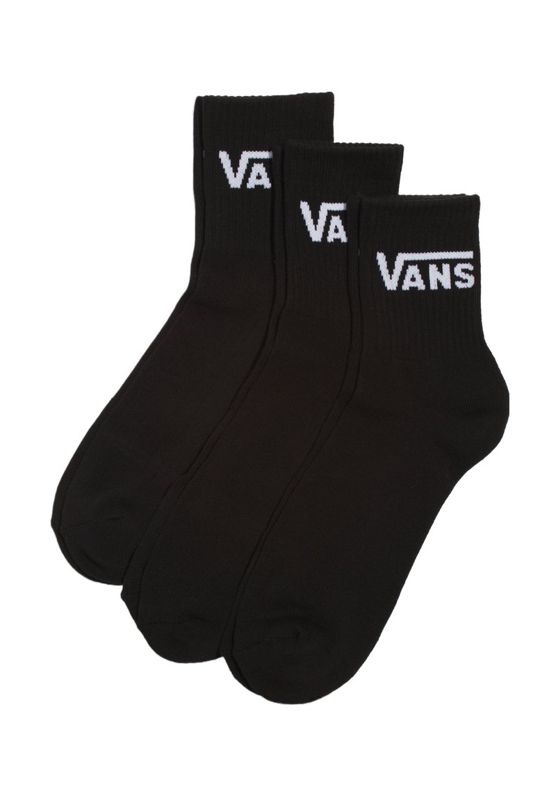 Vans 3 PACK CLASSIC HALF CREW - Strumpor - black/svart - Zalando.se