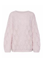 Vero Moda STAR LS BOATNECK LONG GA EXC - Trui - rose shadow/roze ...